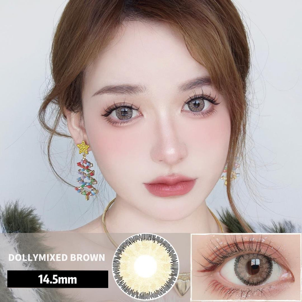 Dolly Mixed Brown Color Contact Lens – Candylens