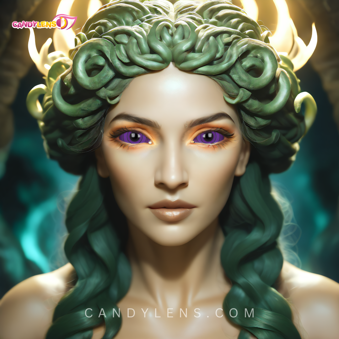 Transform Your Look with 22mm Large Diameter Purple Scleral Contact Lenses – Candylens