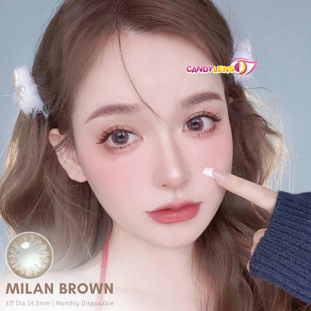Milan Brown Color Contact Lens – Candylens