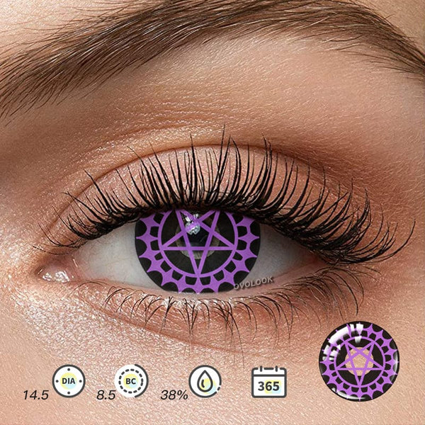 Dark Purple Eye Contacts