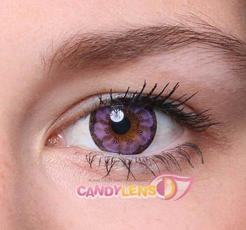 EOS Big Flower Violet Color Contact Lens – Candylens