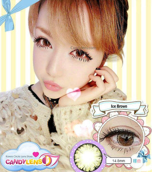 EOS Ice Brown Color Contact Lens – Candylens
