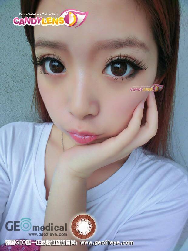 Geo Mimi Cafe Cappuccino Brown Color Contact Lens – Candylens