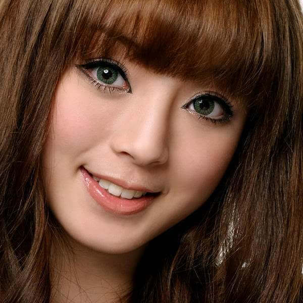 Geo Tri Color Green Color Contact Lens – Candylens