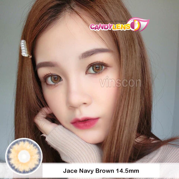 Jace Navy Brown Color Contact Lens – Candylens