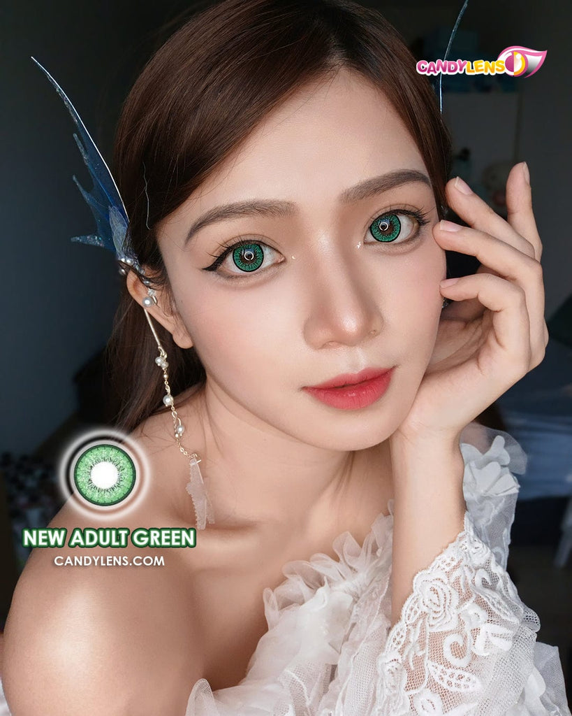 EOS New Adult Green Color Contact Lens – Candylens
