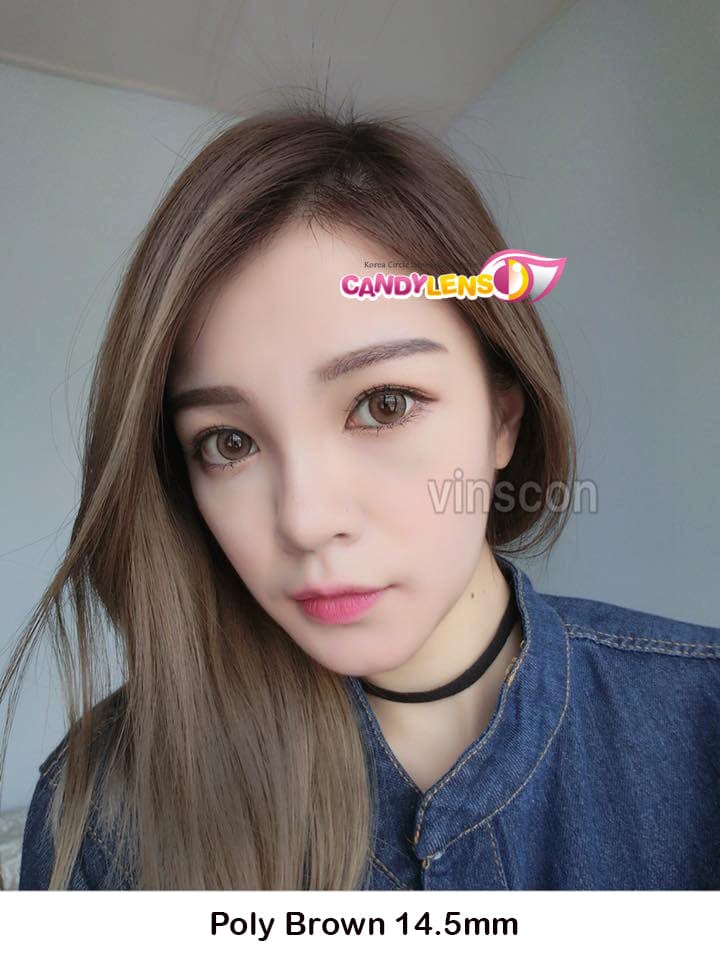 Poly Brown Color Contact Lens – Candylens