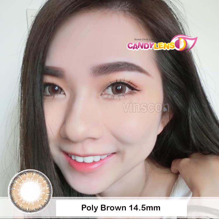 Poly Brown Color Contact Lens – Candylens