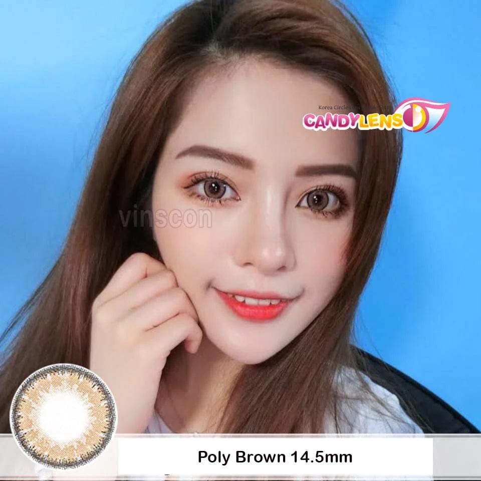 Poly Brown Color Contact Lens – Candylens