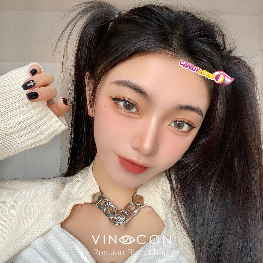 Russian Blue Color Contact Lens – Candylens