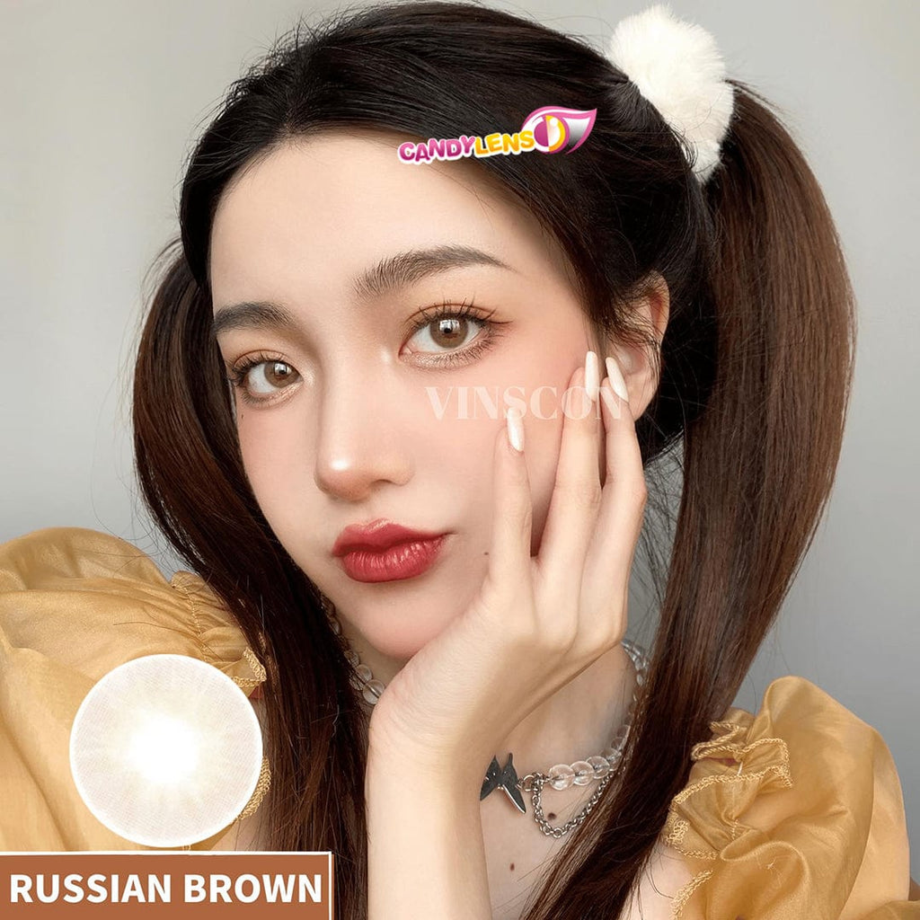 Russian Brown Color Contact Lens – Candylens